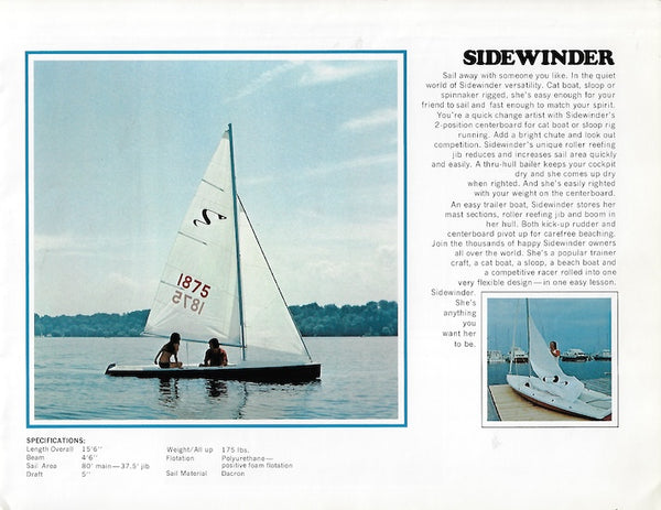 MFG 1973 Sailboat Brochure – SailInfo I boatbrochure.com
