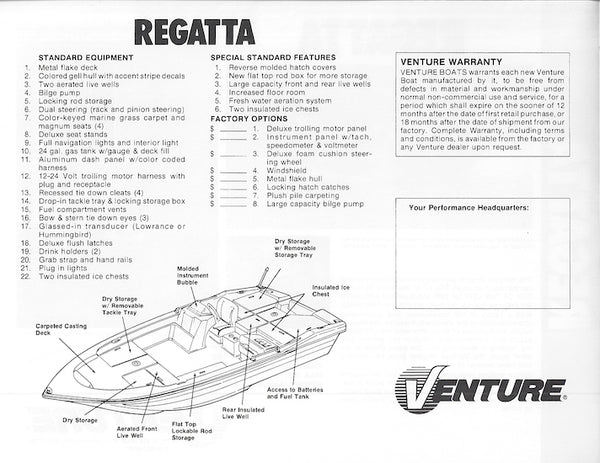 Venture Regatta Brochure – SailInfo I boatbrochure.com