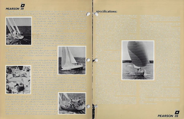Pearson 39 Brochure – SailInfo I boatbrochure.com