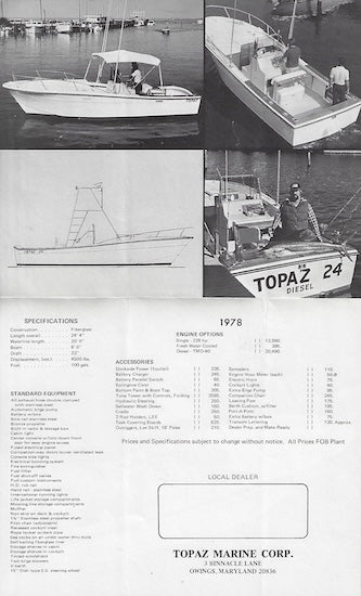 Topaz 24 Brochure – SailInfo I boatbrochure.com
