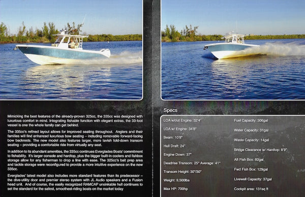 Everglades 335CC Brochure – SailInfo I boatbrochure.com