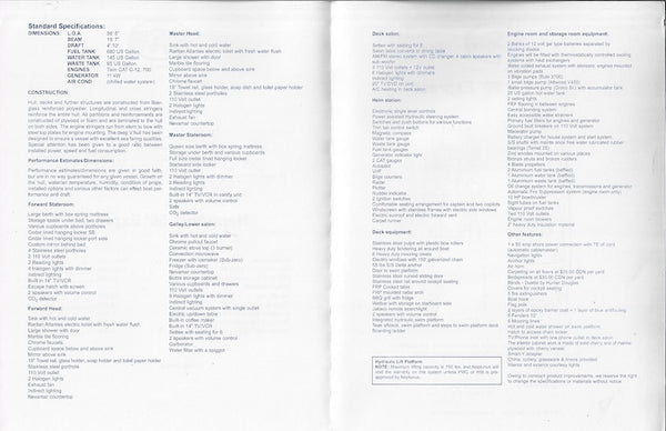 Neptunus 56 Express Specification Brochure – SailInfo I boatbrochure.com