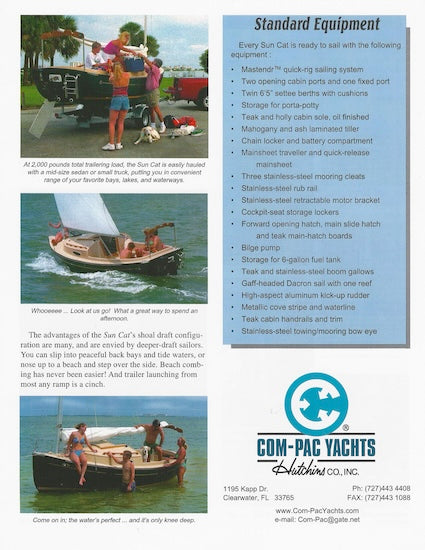 Com-Pac Sun Cat Brochure – SailInfo I boatbrochure.com