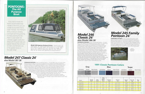 Lowe 1991 Brochure – SailInfo I boatbrochure.com