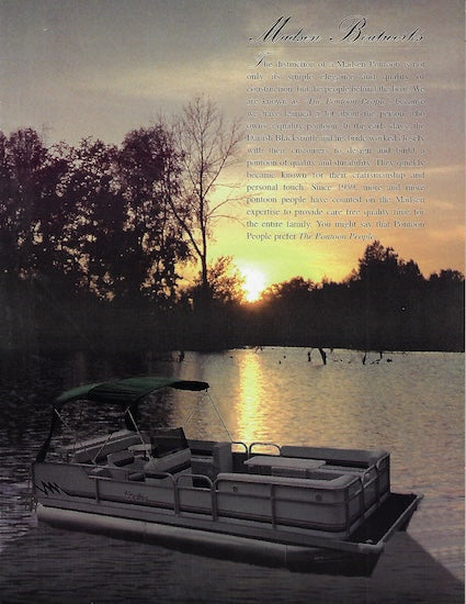 Madsen 1990s Pontoon Brochure – SailInfo I boatbrochure.com