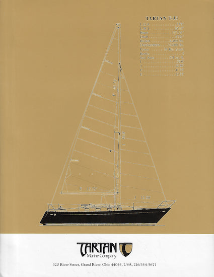 Tartan 33 Specification Brochure – SailInfo I boatbrochure.com