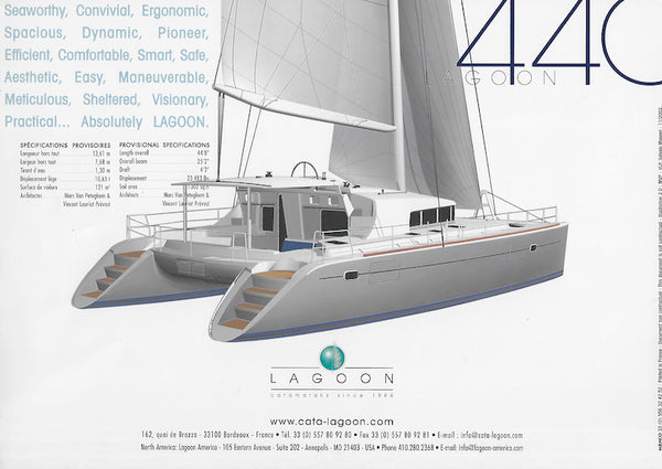 Lagoon 440 Launch Brochure – SailInfo I boatbrochure.com
