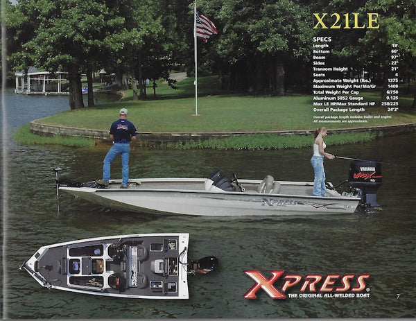 Aluma Weld 2005 Xpress Brochure – SailInfo I boatbrochure.com