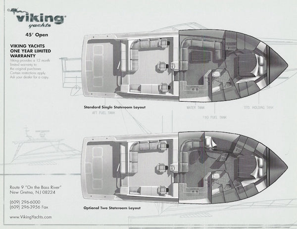 Viking 45 Open Specification Brochure – SailInfo I boatbrochure.com