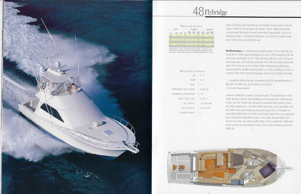 Cabo 2006 Flybridge Brochure – SailInfo I boatbrochure.com