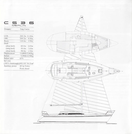 CS 36 Merlin Brochure – SailInfo I boatbrochure.com