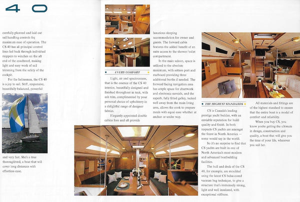 CS 40 Brochure – SailInfo I boatbrochure.com