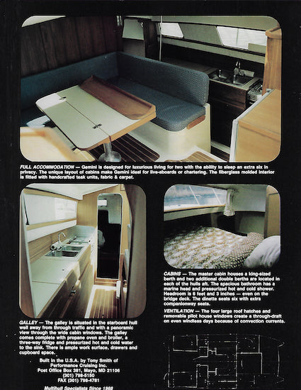 Performance Cruising Gemini 3200 Brochure – SailInfo I boatbrochure.com