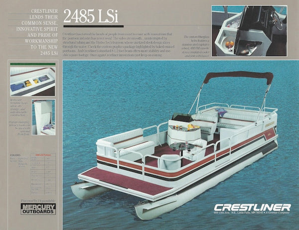 Crestliner 2485 LSi & 2085 CFi Pontoon Specification Brochure ...