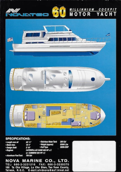 Novatec 60 Motor Yacht Specification Brochure – SailInfo I boatbrochure.com