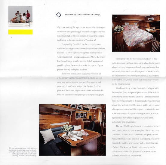 Freedom 45 Brochure – SailInfo I boatbrochure.com