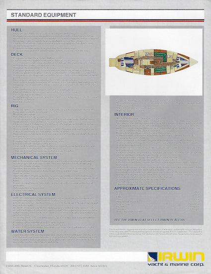 Irwin 44 Brochure – SailInfo I boatbrochure.com