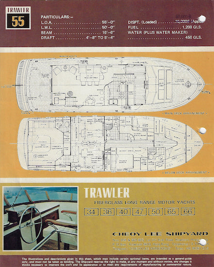 Cheoy Lee 55 Trawler Brochure – SailInfo I boatbrochure.com