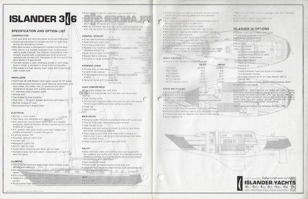 Islander 36 Specification Brochure – SailInfo I boatbrochure.com