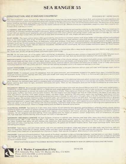 Sea Ranger 55 Brochure – SailInfo I boatbrochure.com