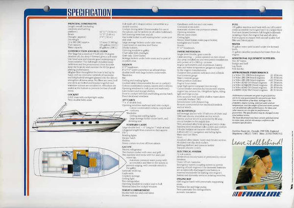 Fairline Targa 33 Brochure – SailInfo I boatbrochure.com