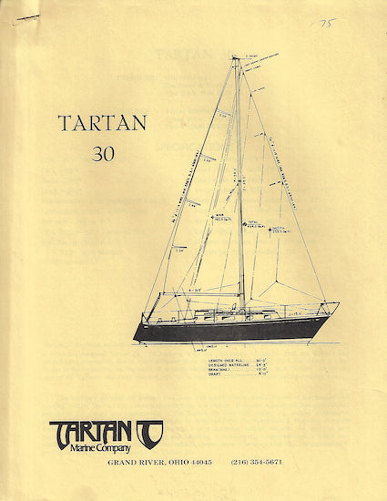 Tartan 30 Specification Brochure – SailInfo I boatbrochure.com