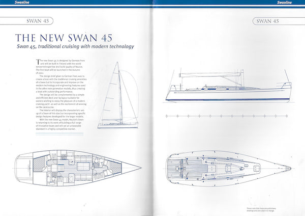 Nautor's Swan 45 Launch Brochure – SailInfo I boatbrochure.com