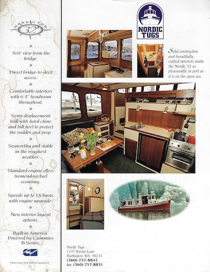 Nordic Tugs 32 Brochure – SailInfo I boatbrochure.com