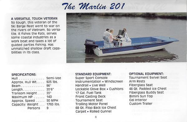 Fishin Ski Barge Brochure – SailInfo I boatbrochure.com
