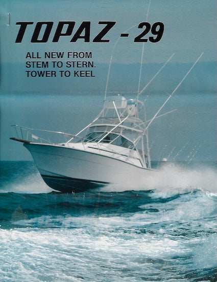 Topaz 29 Brochure – SailInfo I boatbrochure.com