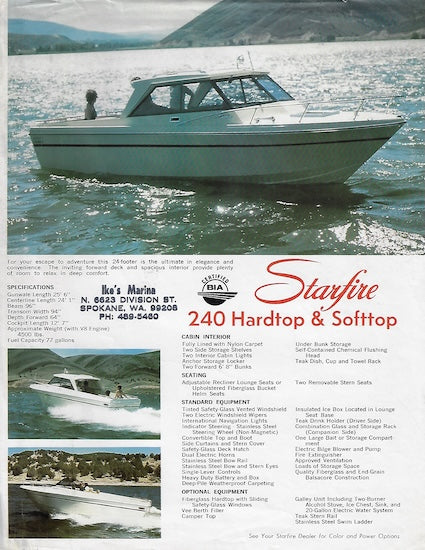 Starfire 240 Hardtop / Softtop Brochure – SailInfo I boatbrochure.com
