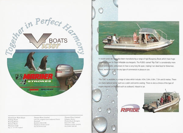 Thanet-Ware Victor Boats Brochure – SailInfo I boatbrochure.com