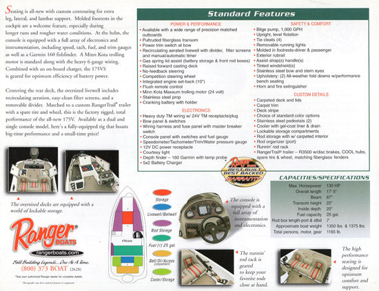 Ranger 175VS Brochure – SailInfo I boatbrochure.com