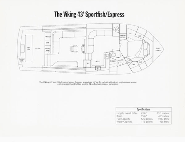 Viking 43 Express Preliminary Brochure – SailInfo I boatbrochure.com
