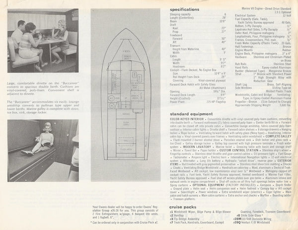 Owens Buccaneer 28 Sea Skiff Express Specification Brochure – SailInfo ...