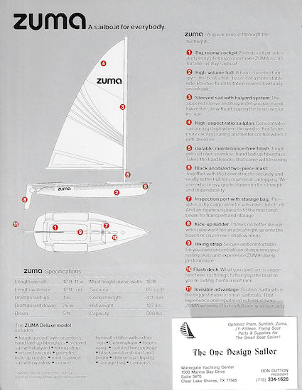 Zuma Brochure – SailInfo I boatbrochure.com