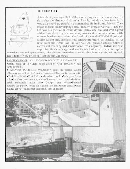 Com-Pac Sun Cat Brochure – SailInfo I boatbrochure.com