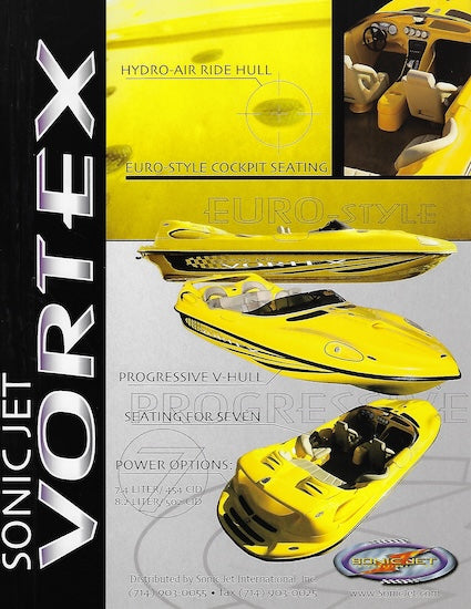 Sonic Jet Vortex Brochure – SailInfo I boatbrochure.com
