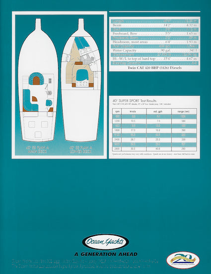 Ocean 40 Super Sport Brochure – SailInfo I boatbrochure.com