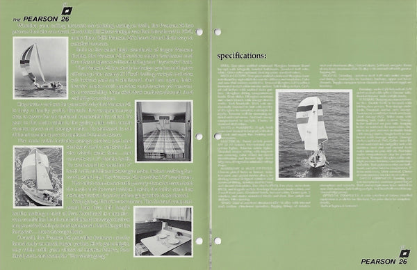Pearson 26 Brochure – SailInfo I boatbrochure.com