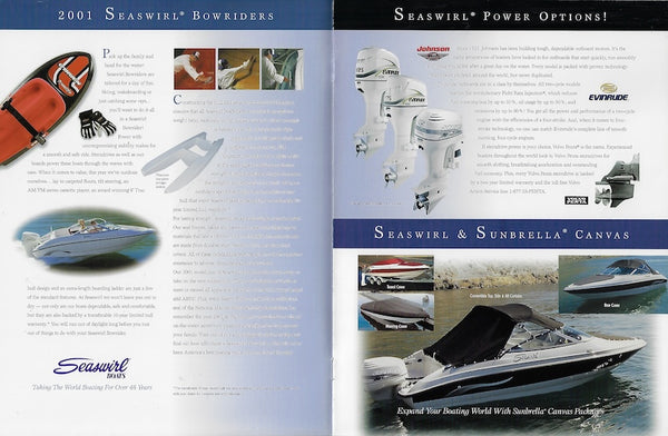 Seaswirl 2001 Sport Boats Brochure – SailInfo I boatbrochure.com