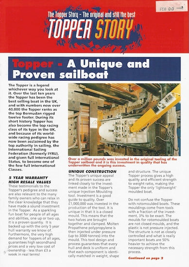 Topper Story Brochure – SailInfo I boatbrochure.com