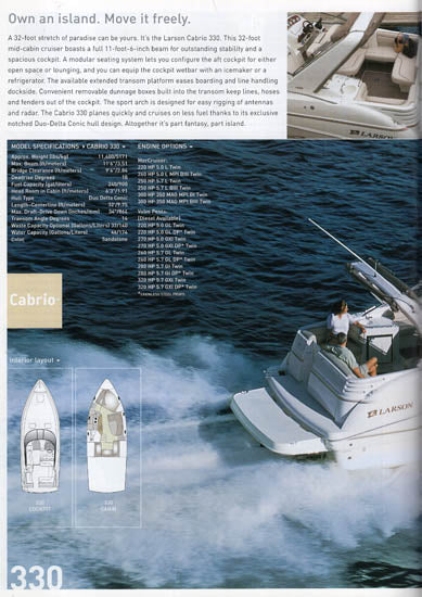 Larson 2003 Brochure – SailInfo I boatbrochure.com