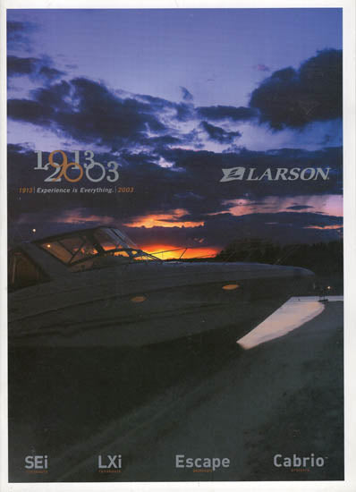 Larson 2003 Brochure – SailInfo I boatbrochure.com