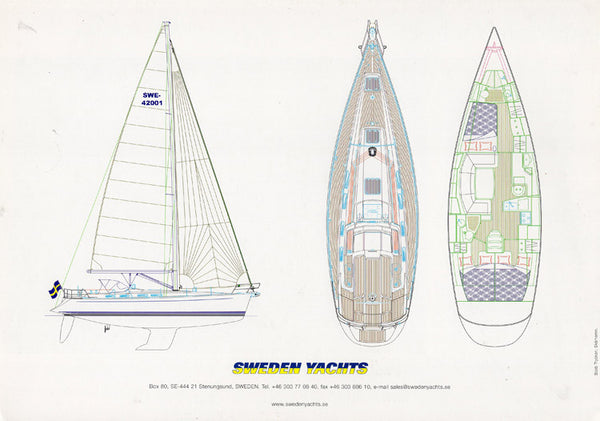 Sweden Yachts 42 Brochure – SailInfo I boatbrochure.com