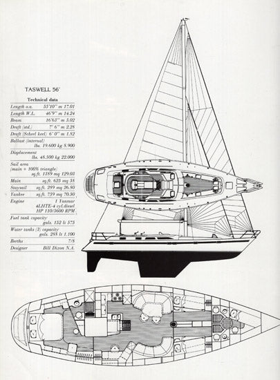 Taswell 56 Yacht Premier Magazine Reprint Brochure – SailInfo I ...