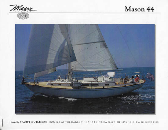 Mason 44 Brochure – SailInfo I boatbrochure.com