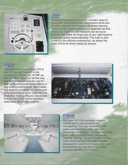 IMP Viper 310 Brochure – SailInfo I boatbrochure.com