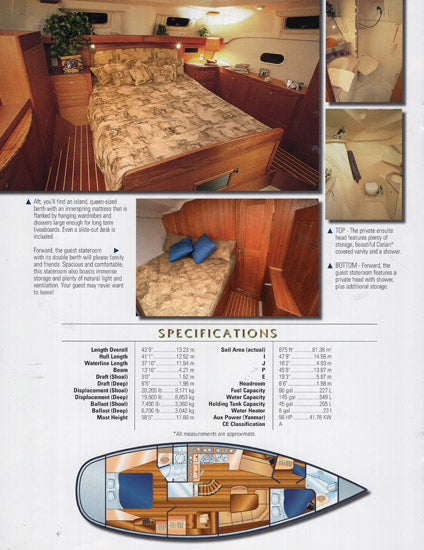 Hunter 420 Brochure – SailInfo I boatbrochure.com