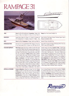 Rampage 31 Brochure – SailInfo I boatbrochure.com